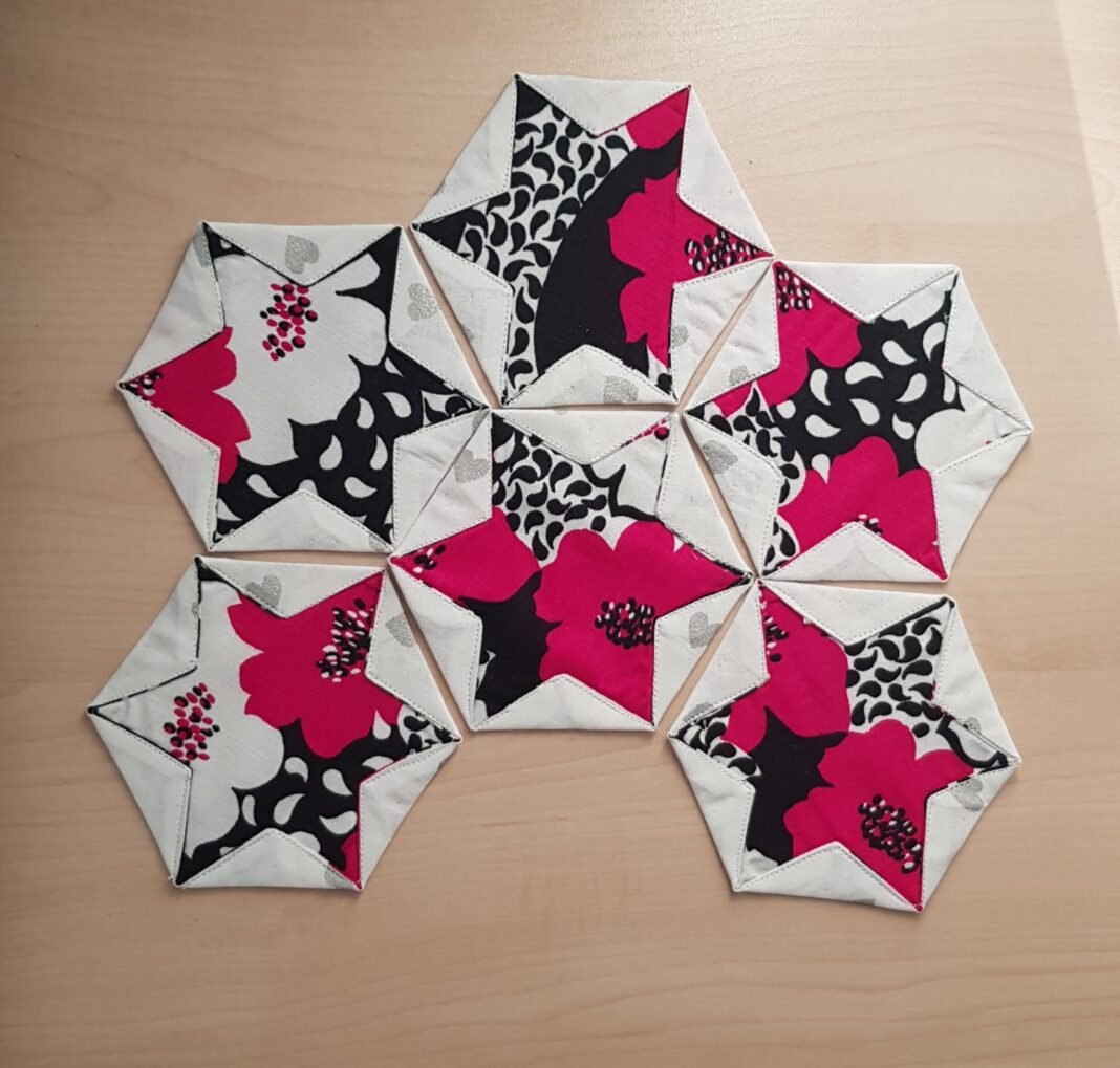 Folded Hexagon Stars: A Unique Quilt Pattern - Creative.craftsforlove.com