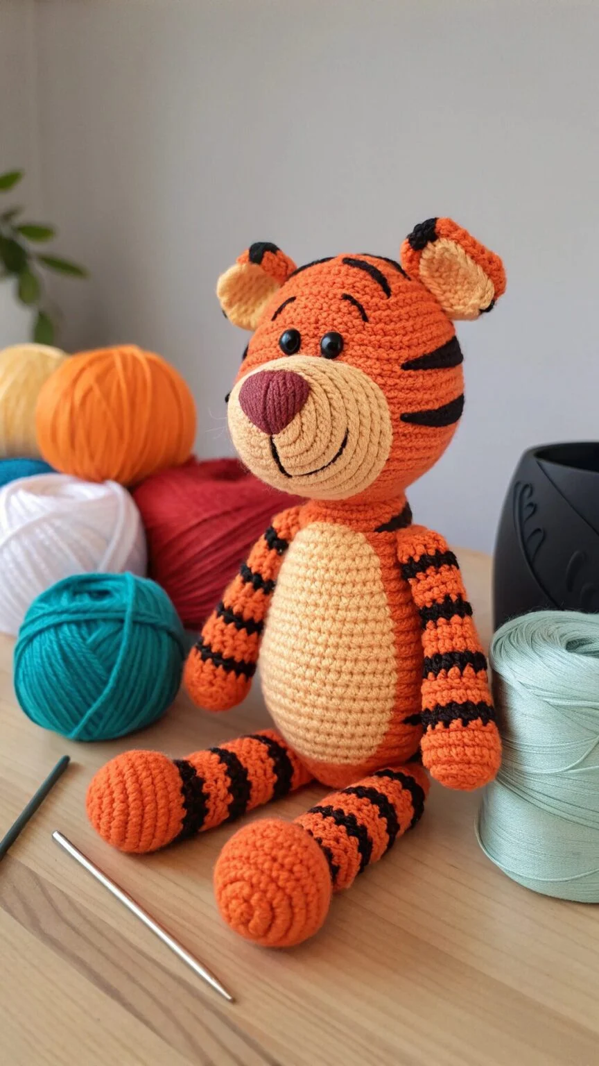 Tigger Crochet Plush - Crochet Pattern - Creative.craftsforlove.com