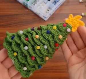 Crocheted Christmas tree for decoration – Crochet Pattern - Creative ...
