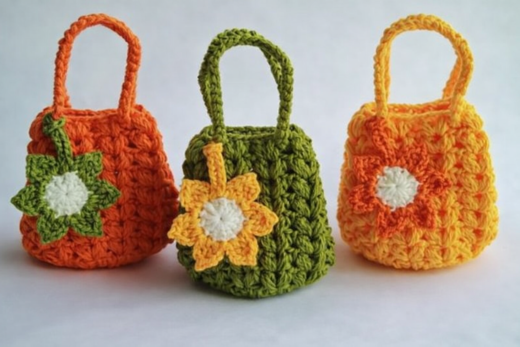 Mini multi-purpose crochet bags tutorial – Pattern - Creative ...