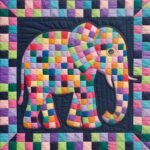 Multicolor Checkerboard Elephant Quilt Block – Complete Step-by-Step ...