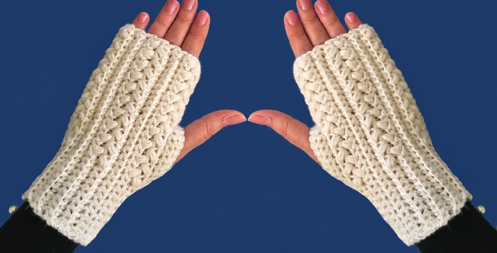Fingerless Crochet Gloves – Pattern - Creative.craftsforlove.com