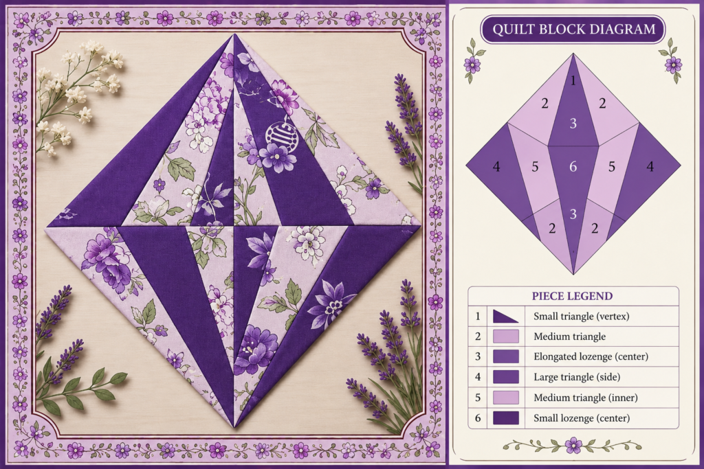 Quilt block of the proposal - Pattern - Creative.craftsforlove.com